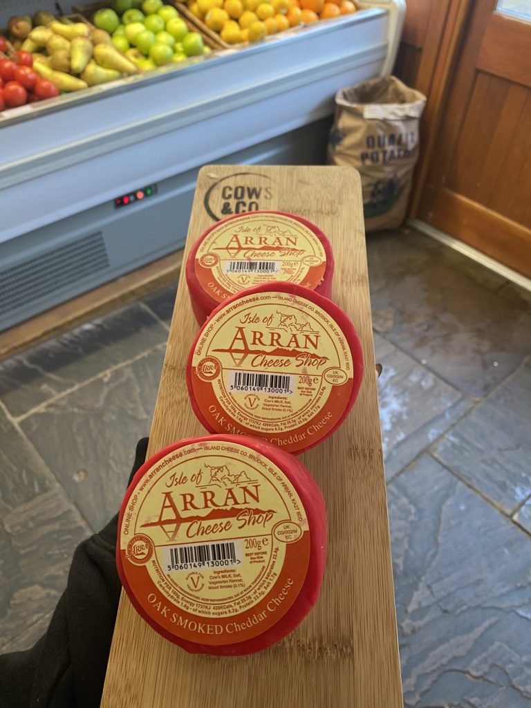 Isle of Arran Oak Smoked Cheddar x 200g Truckle - Kilnford Farm Shop